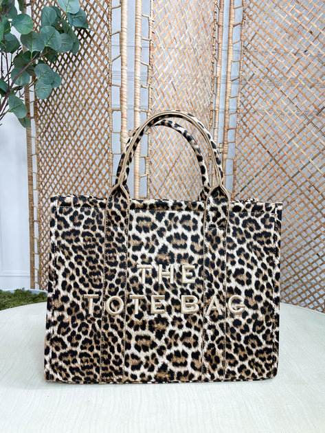 Tora Tote Bag Leopard - 2 Colours – Tiger Lily Boutique