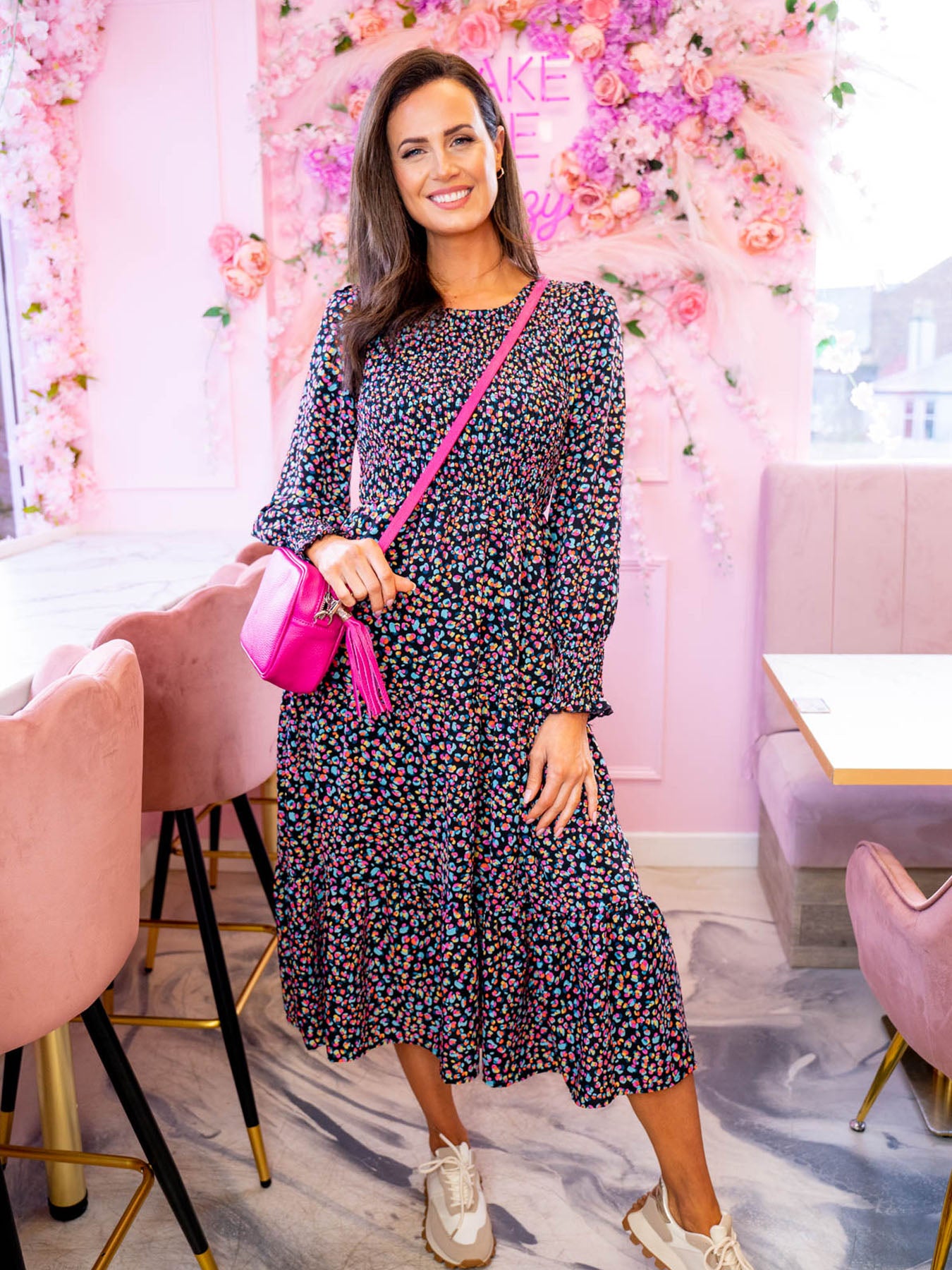 Lizzy Dress - Rainbow Cheetah – Tiger Lily Boutique